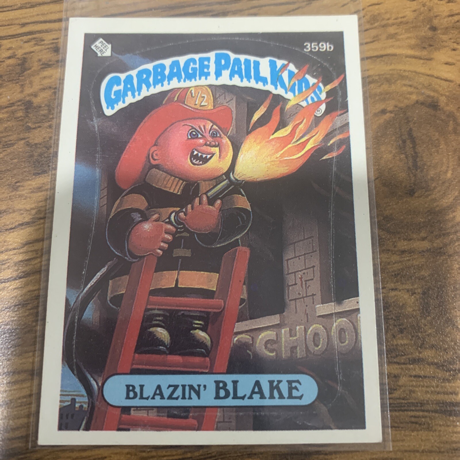 1987 Topps Garbage Pail Kids Blazin’ Blake 359b/The Garbage Gang On ...