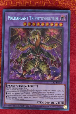 YuGiOh x1 Predaplant Triphyoverutum LDS3-EN076 Secret Rare NM Limited ...