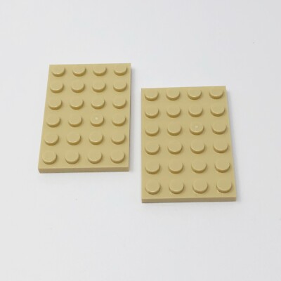3032 LEGO Parts Plate 4x6 TAN (2) | eBay