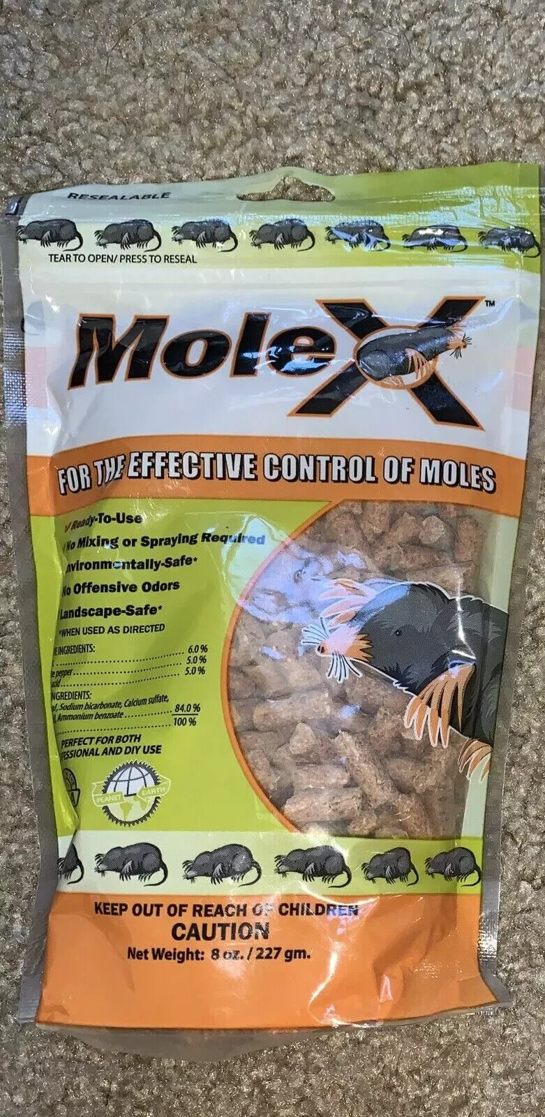 2 MoleX Mole Control Pellets For Effective Control of Moles. Ready to ...