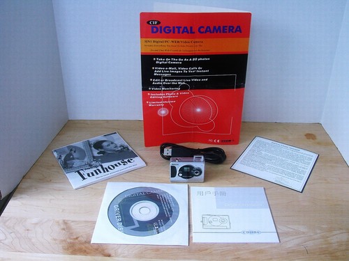 NEW, NEVER USED CIF Mini Digital Camera CD10B4 With All Accessories And ...