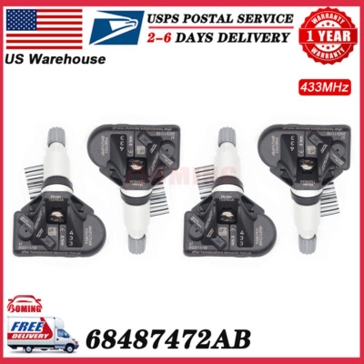 (4) New TPMS Tire Pressure Sensor For Dodge Challenger R/T Scat Pack ...