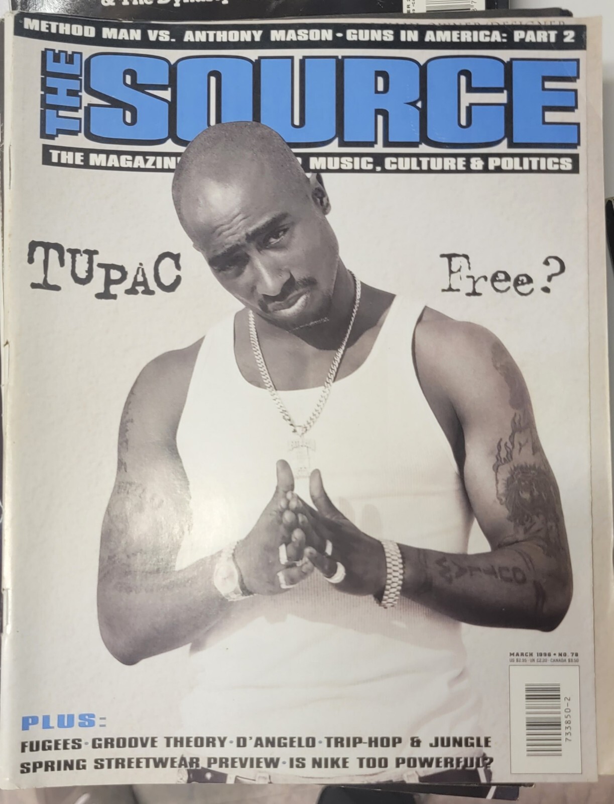 VINTAGE Mar 1998 The Source Magazine #78 2Pac Tupac Shakur D'Angelo | eBay