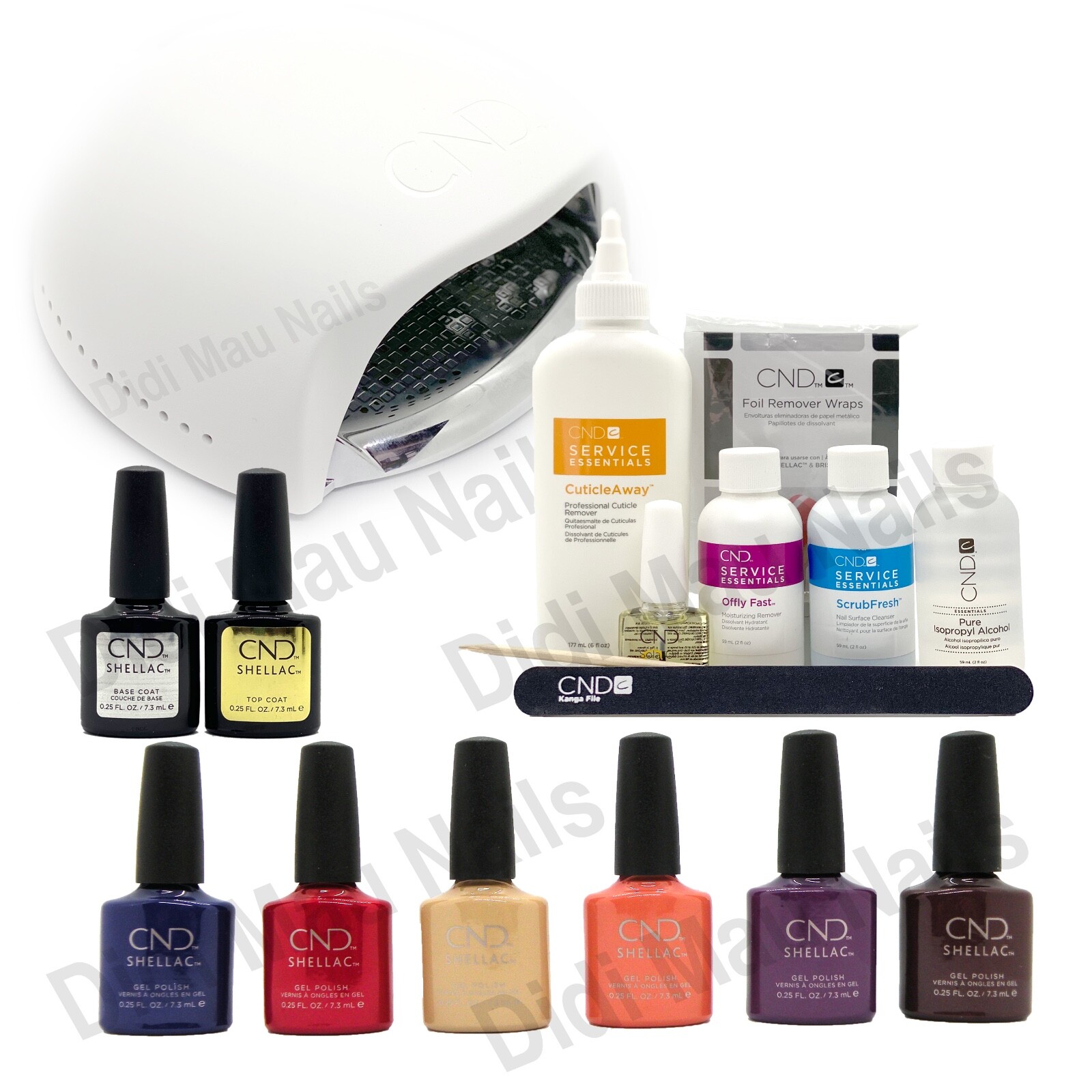 2019 CND Shellac LED Lamp & CND Shellac Wild Earth Complete Starter Kit ...