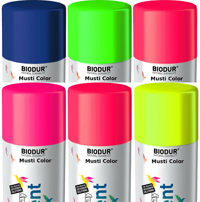 Biodur Fluorlack Markierungsspray Leuchtstoff Forstspray Signalfarbe ...