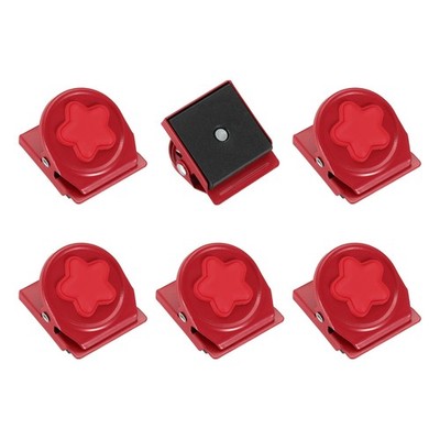 6Pcs Star Fridge Magnets Clips, Red | eBay UK