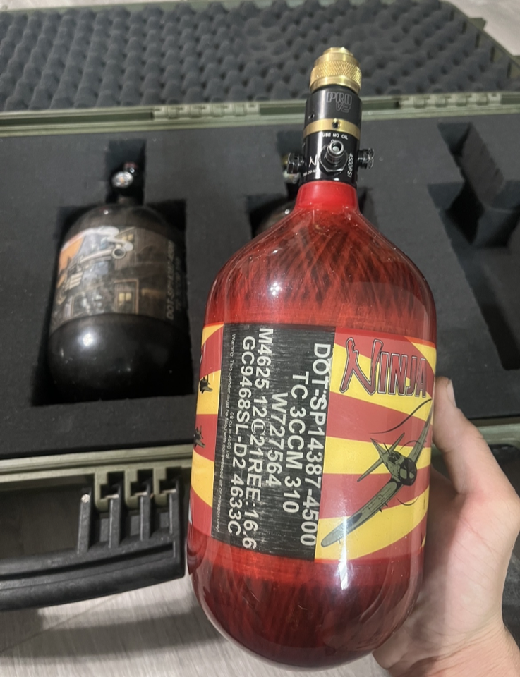 Airsoft HPA Carbon Fiber Tanks [68 cubic-inch/4500 per square-inch] (x6 ...