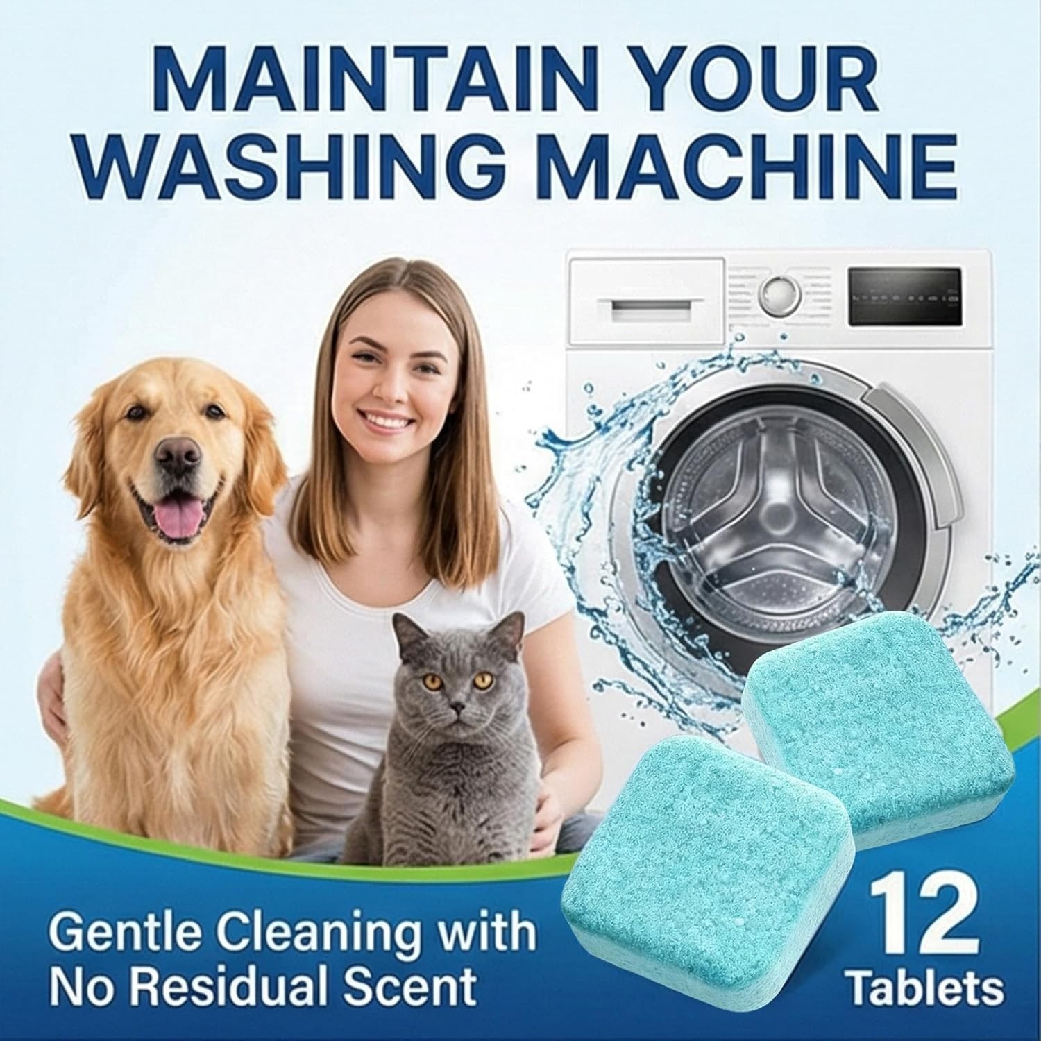 Prime Drum Washing Machine Cleaner for All Washing Machines -12 pieces ...