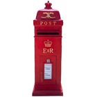 Standing Cast Aluminum Red British ER II Post Box Cast Iron Replica ...
