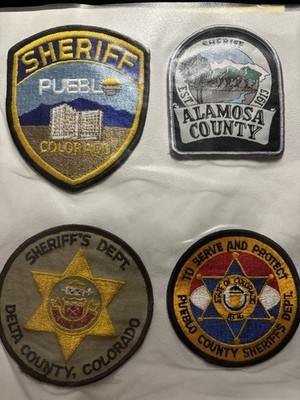Colorado Sheriff patches. Alamosa, Delta and 2 different Pueblo | eBay