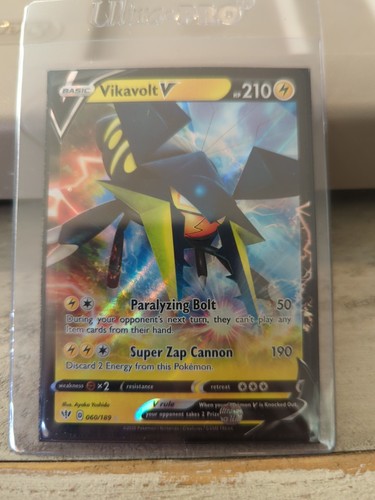 Pokémon TCG Vikavolt v Ultra Rare Holo Card NM Condition 060/189 | eBay