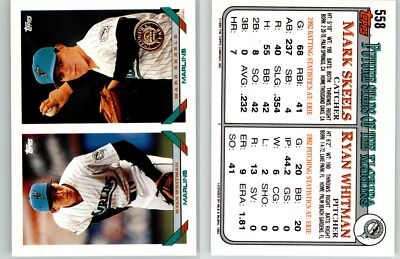 Mark Skeels & Ryan Whitman 1993 Topps Inaugural Rockies Stamped #558 ...