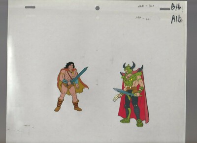 CONAN THE ADVENTURER Cartoon Animation 10.5x9" Cel SC320 A/B-16 vs ...