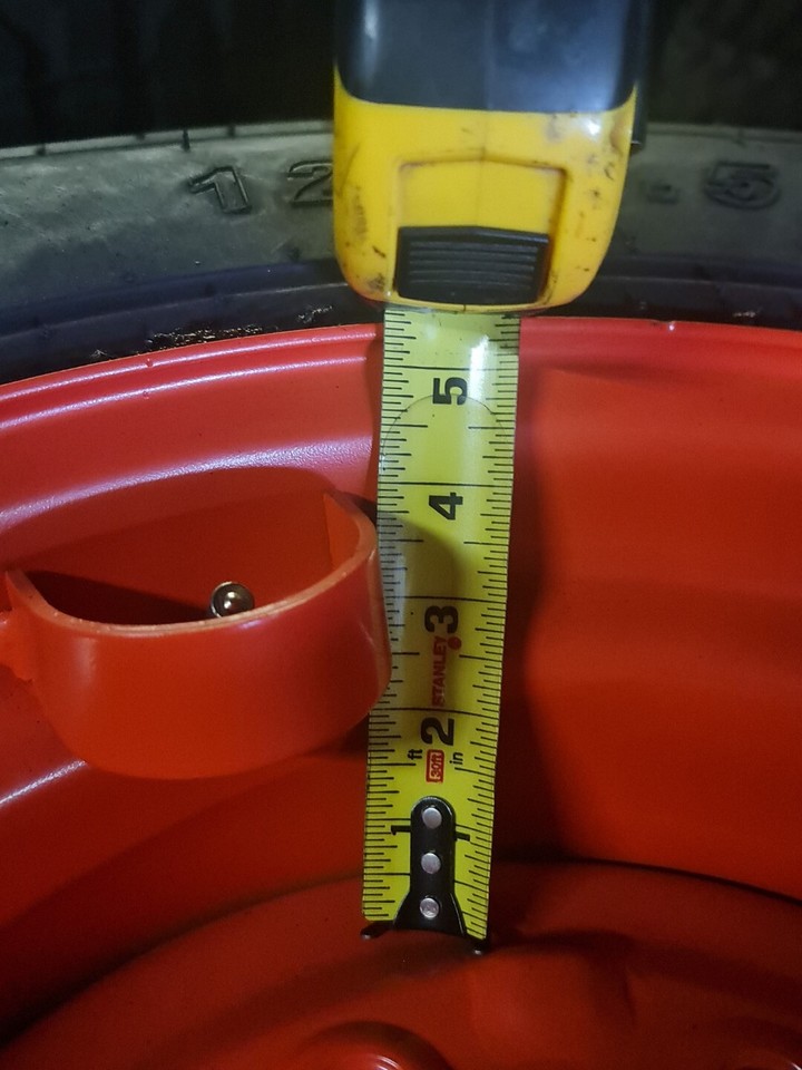 (4) 12-16.5 ROAD CREW SKS-3 14 PLY Skid Steer Loader Tire with Orange ...