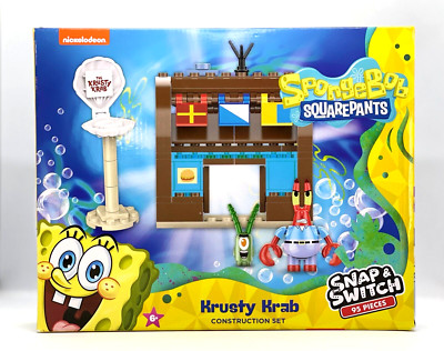 Nickelodeon SpongeBob Squarepants Krusty Krab Construction Building Set ...