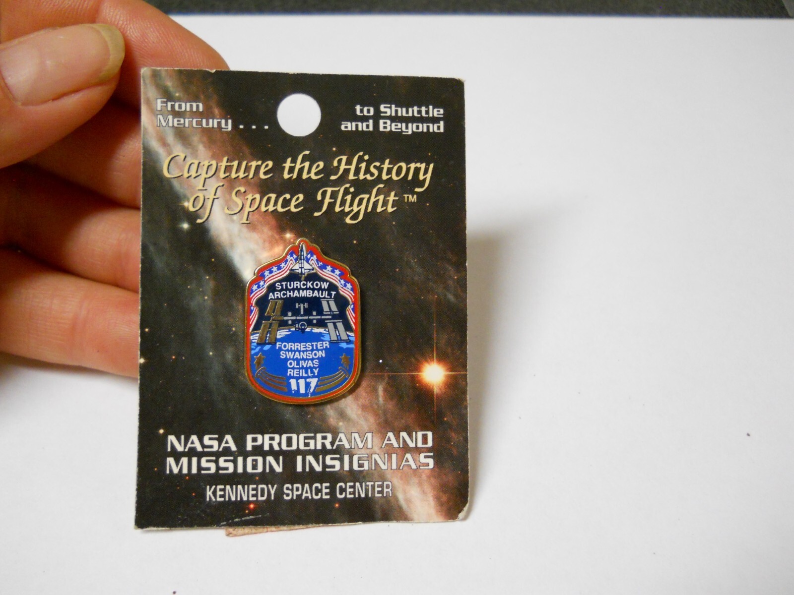 NASA Space Shuttle Mission STS-117 Atlantis Kennedy Space Center Lapel ...