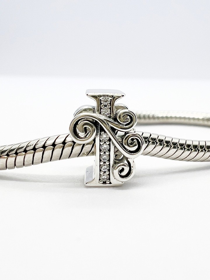 Letter Charm Vintage Name Initial Alphabet A-Z Genuine 925 Sterling ...