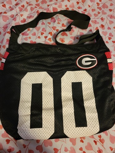 University of Georgia Bulldogs Football Purse Adjustable Strap Snap ...