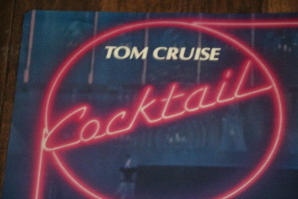VINTAGE 1988 Cocktail Original Movie Poster 27x41" Rolled Tome Cruise ...