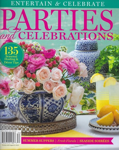 Entertain & Celebrate Magazine Parties & Celebrations 2023 | eBay