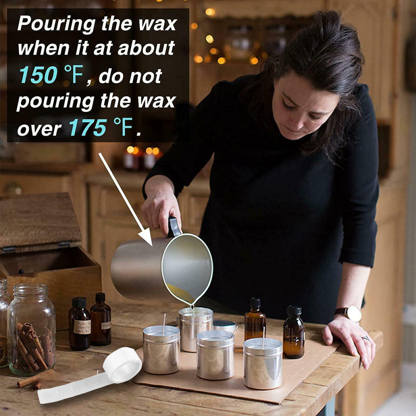 Transparent Candle Making Wick Sticker with Strong Fixing Tape for DI ...