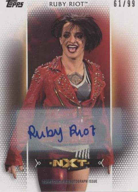 2017 Topps WWE Women's Division - Roster Cards NXT Ruby Riott #R-11 Autographs /99 (AU, RC) for ...