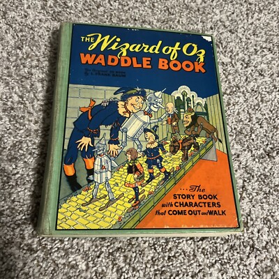 The Wizard of Oz Waddle Book L. Frank Baum 1934 Blue Ribbon Books Color ...