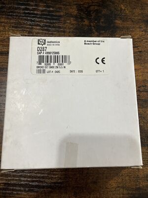 NEW SEALED BOSCH D287 2-WIRE SMOKE DETECTOR BASE RADIONICS | eBay