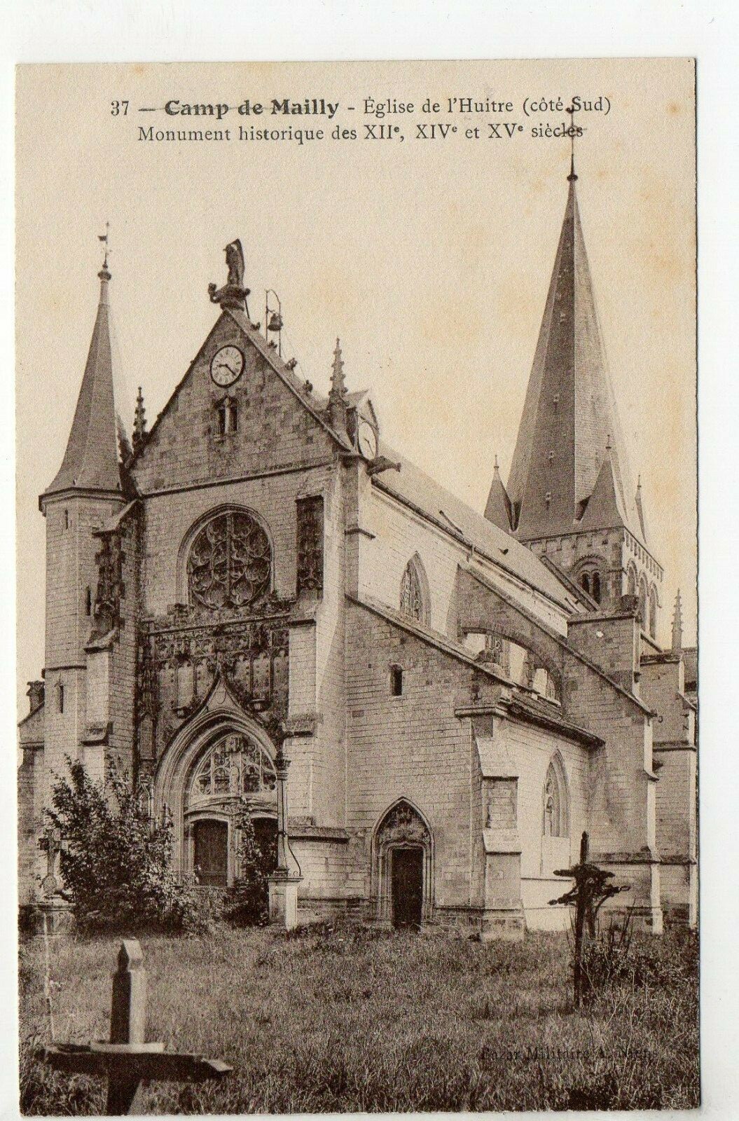 LHUITRE Aube CPA 10 l' église, monument historique, edition en brun | eBay