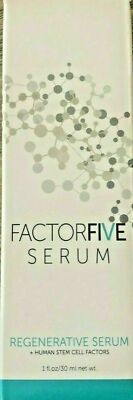 2X Factor Five Serum+Human Stem Cell 1oz/30ml NEW IN BOX TOTAL 2 0Z A ...