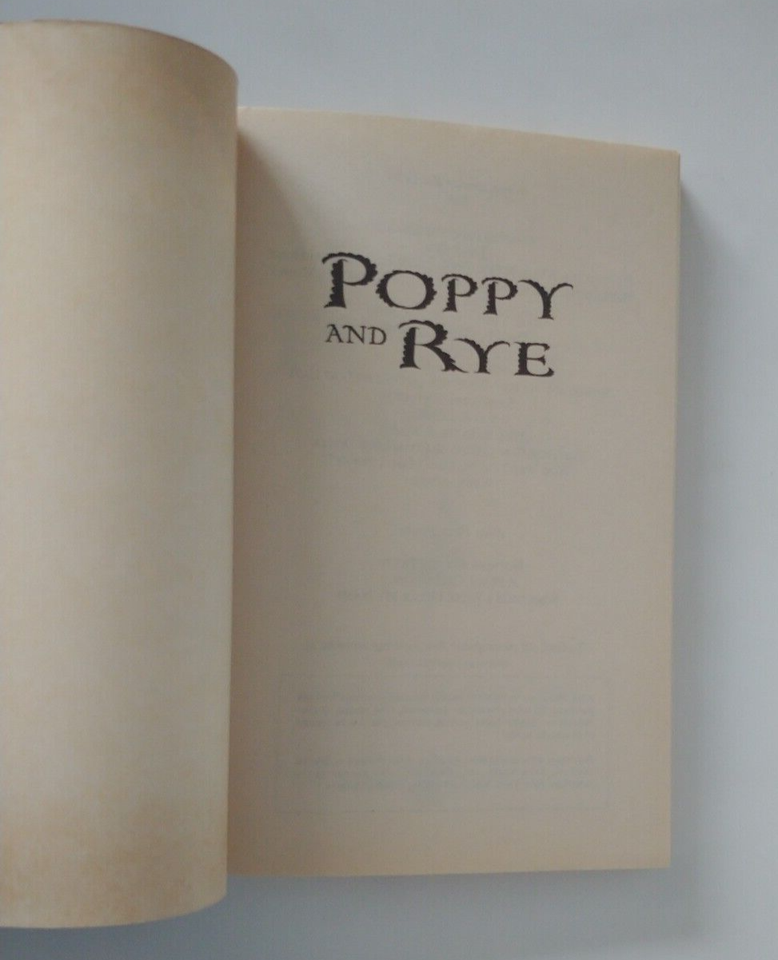 Poppy and Rye, Paperback by Avi; Floca, Brian (Paperback) Illustrated ...