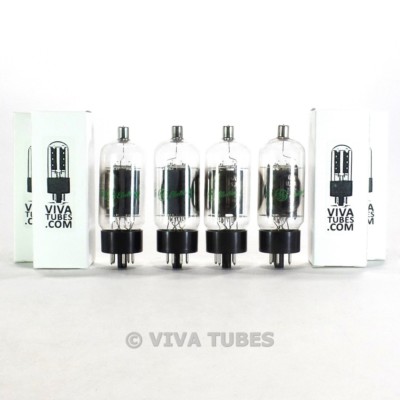 True NOS Matched Quad (4) GE 6CD6GA USA Gray Plate Vacuum Tubes | eBay