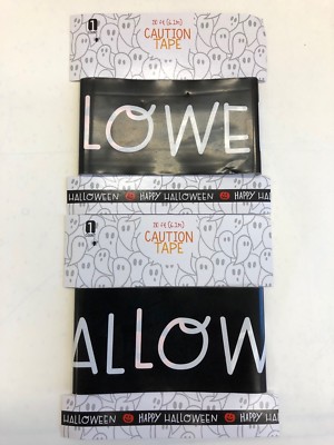 2 packs (20 ft. each) Happy Halloween Caution tape party decor Trick or ...