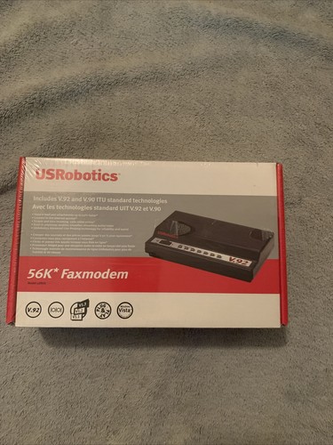 New USRobotics 56K Modem Fax External Modem USR5686G V.92 V.90 ITU ...
