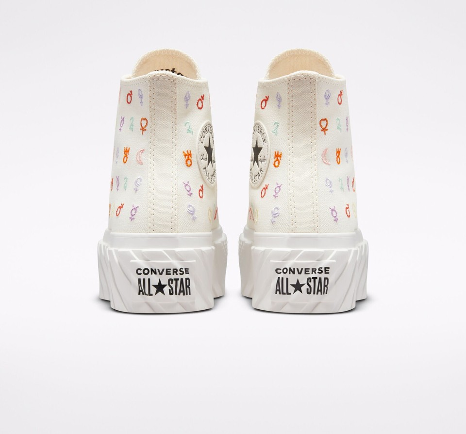 Women Converse Chuck Taylor AS 2X Lift Mystic Symbols Hi, A03716C Multi ...