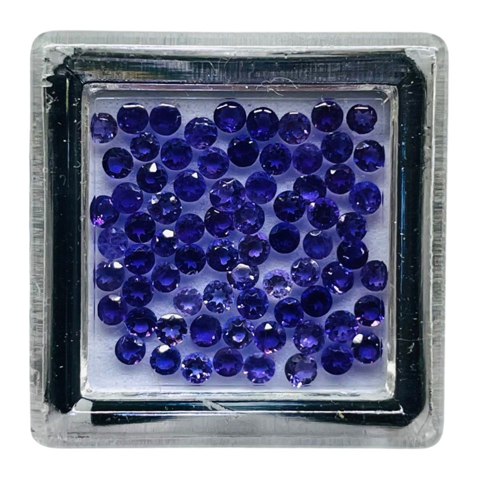 1200 Pcs Natural Multi Gemstones 1-2mm Round Cut Diamond Cut Loose ...