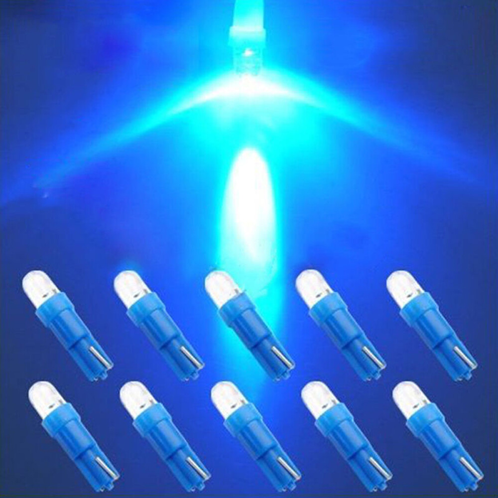 10x Car Instrument Cluster Panel Gauge Dash Blue LED Lights Bulbs T5 57 ...