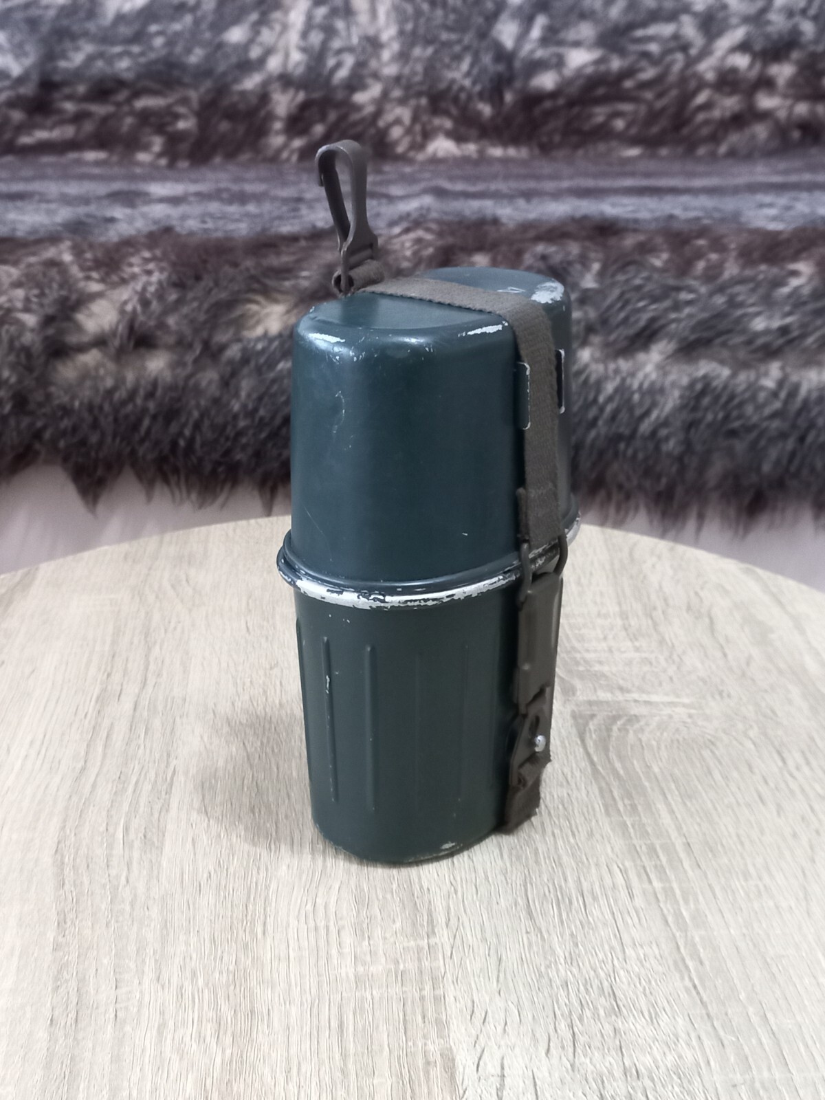 Vintage German Army Field Flask CUP Mess Kit Utensils Fork Spoon Can ...