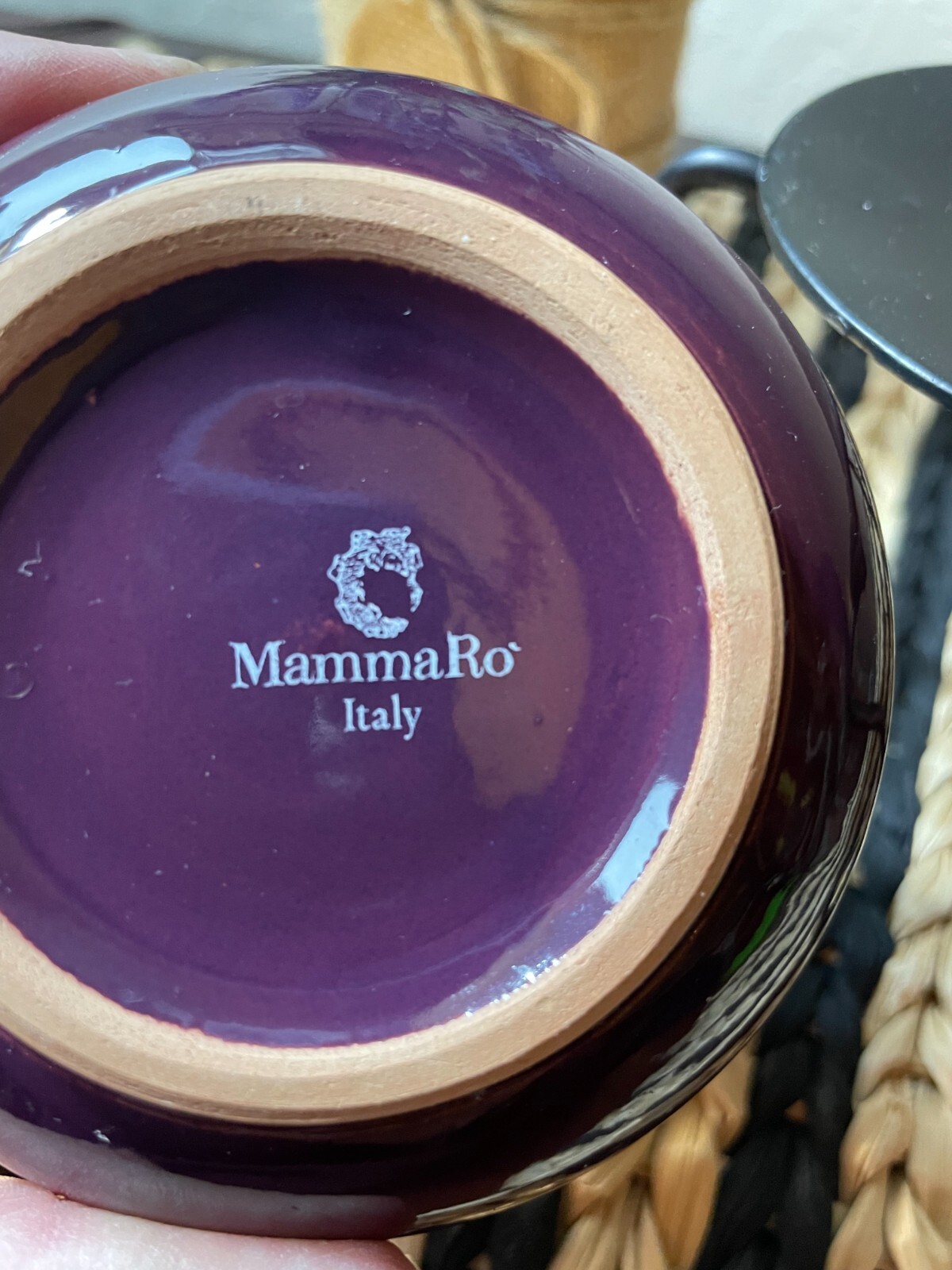 Mamma Ro Pottery Lidded Jar Trinket Sugar Bowl Italy Signed | eBay