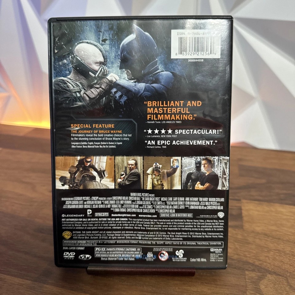 The Dark Knight Rises DVD 883929212569| eBay