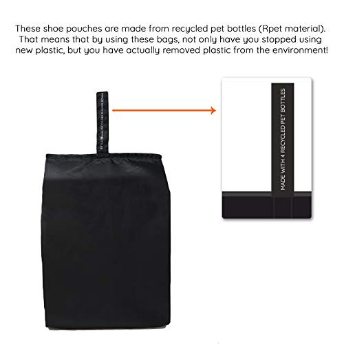 Ecoright Shoe Bags for Travel, Set of 2, 100% Recycled Water Bluish ...