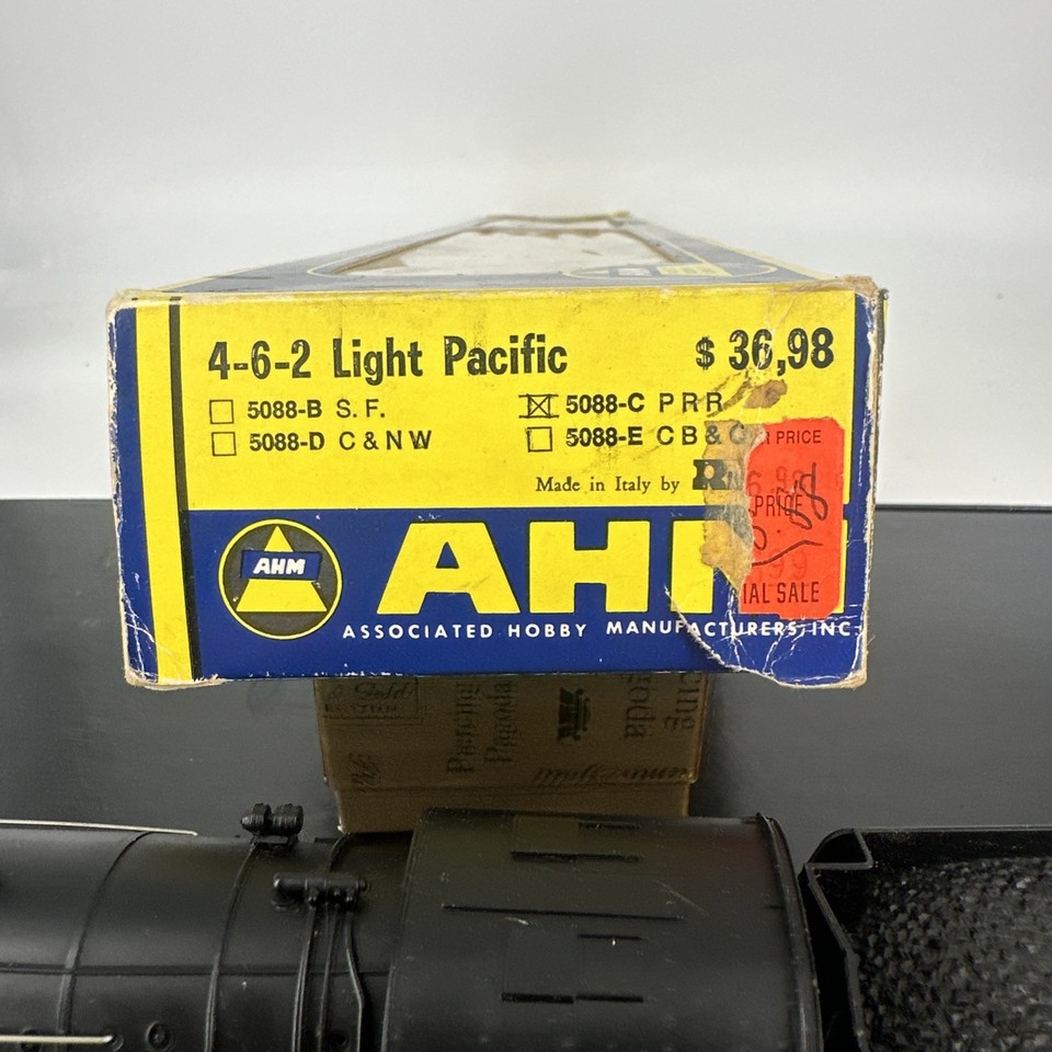 AHM HO 4-6-2 LIGHT PACIFIC 5487 PENNSYLVANIA NIB vintage super clean ...