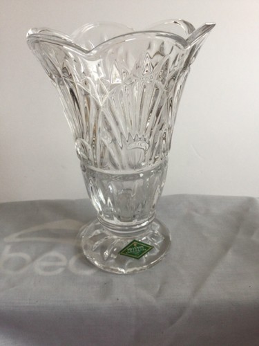 Shannon Crystal Hand Crafted 8 Inches Pedestal Vase Designs Of Ireland ...