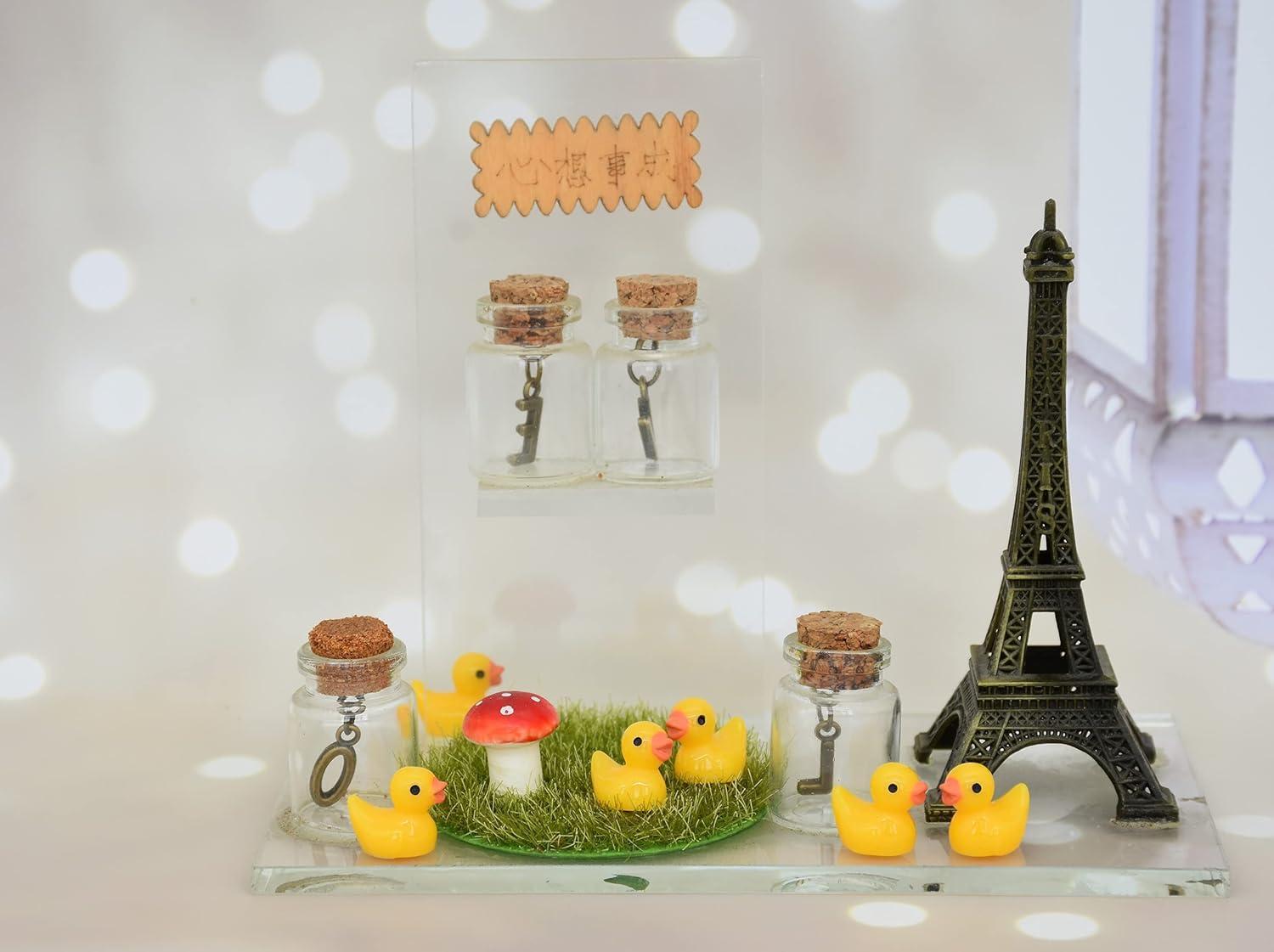 Adorable 70 Pcs Yellow Mini Ducks - Ideal for Dollhouse & Crafting ...