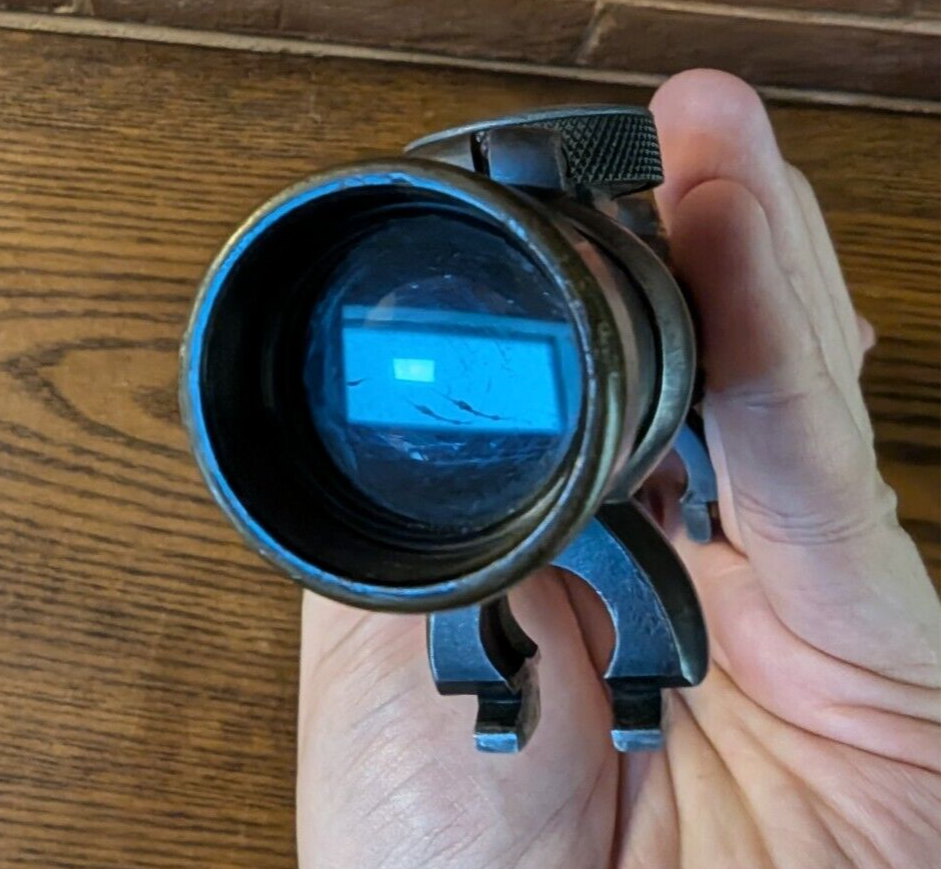 VISAR 2 3/4x EMIL BUSCH A-G RATHENOW SERIAL 4378 REAL SNIPER SCOPE ...