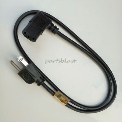 Short 3' Right Angle Power Cord Fits Many Device cable printer AC ...