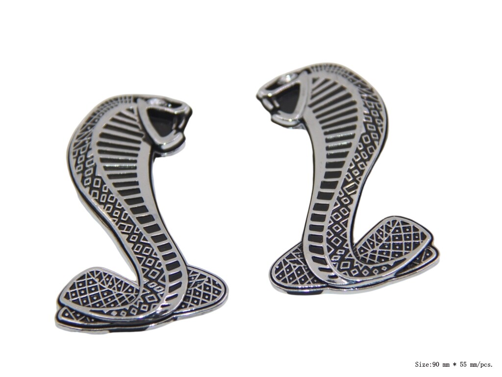 2X Kobra Auto Emblem Dekoration LKW car Sticker Badge Abzeichen Styling ...