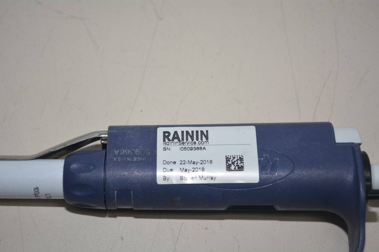 Lot 2x Rainin Pipet-Lite 100-1000µL L1000 Single Channel Manual Pipette ...