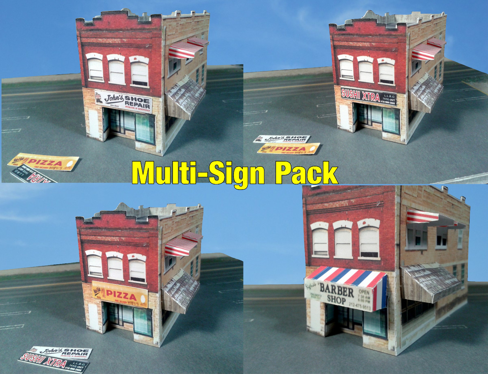 N Scale Building - Multi Purpose Main Street Building - Pre Cut ...