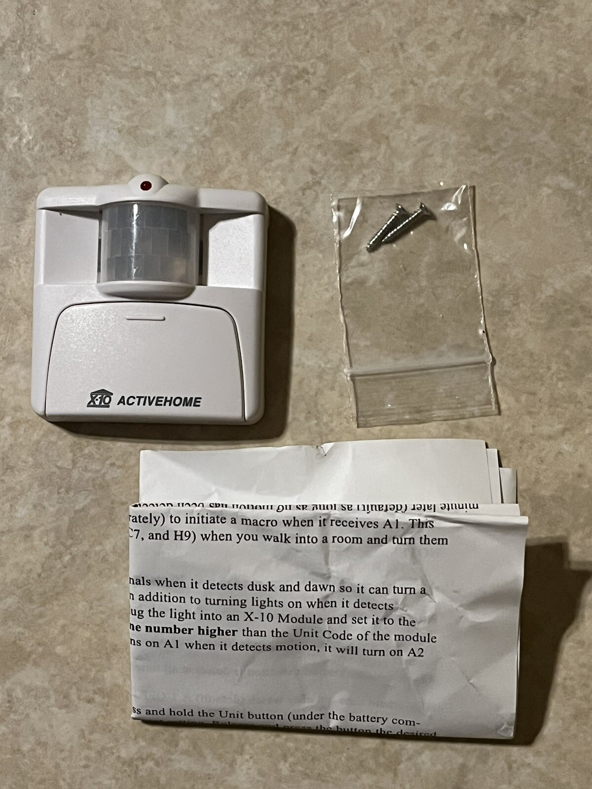 X10 MS13A White Hawkeye Motion Detector Occupation Sensor Powerhouse | eBay